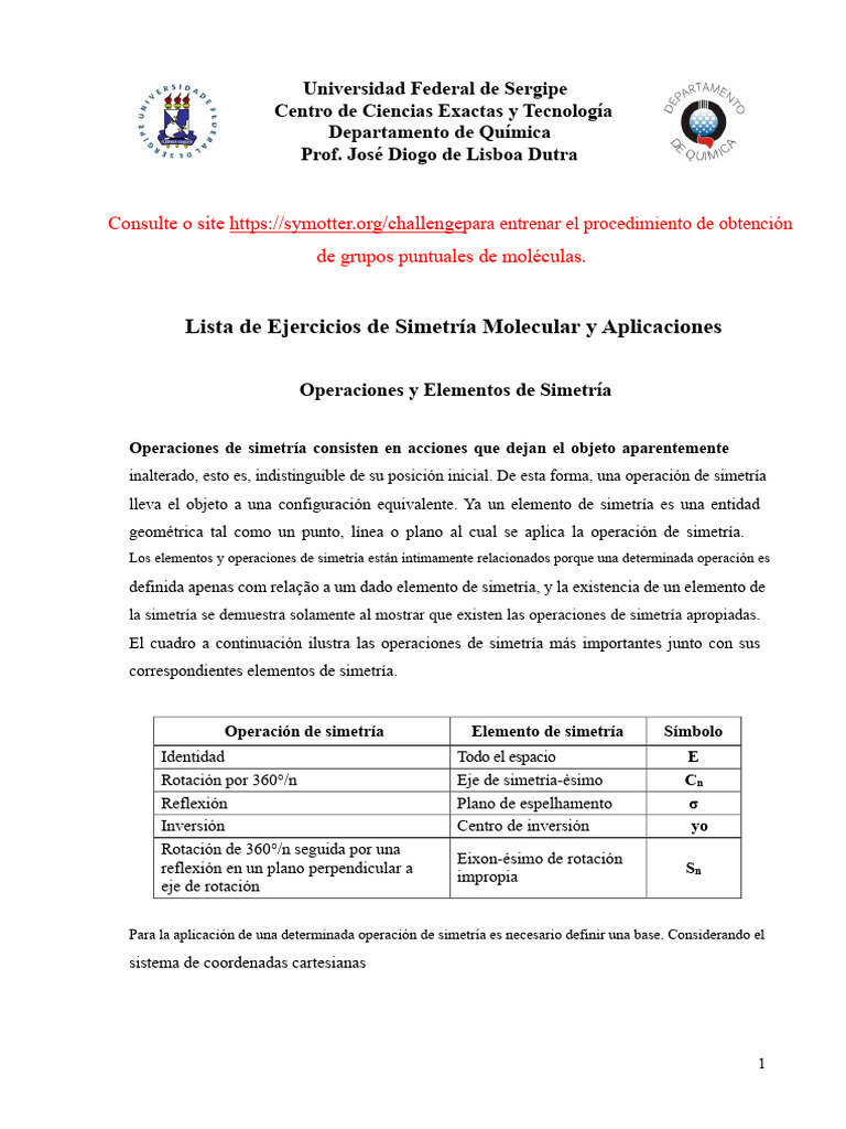 Operaciones de Simetría en Moleculas D3h | PDF | Rotación | Simetría