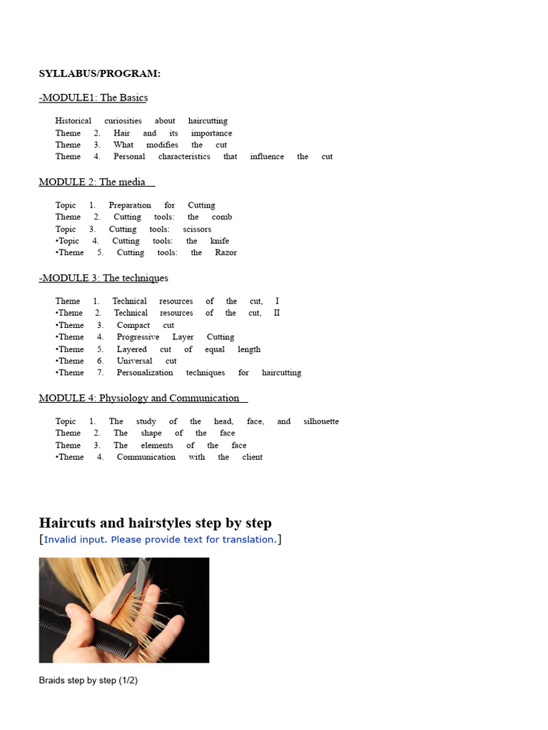 haircut | PDF | Hairstyle | Hair