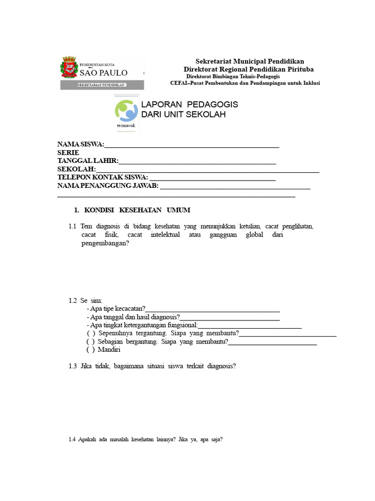 Laporan Pedagogis Untuk Penjadwalan Medis | PDF