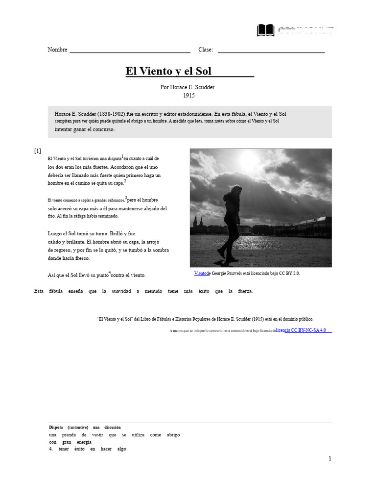 El Viento y El Sol | PDF | Dom