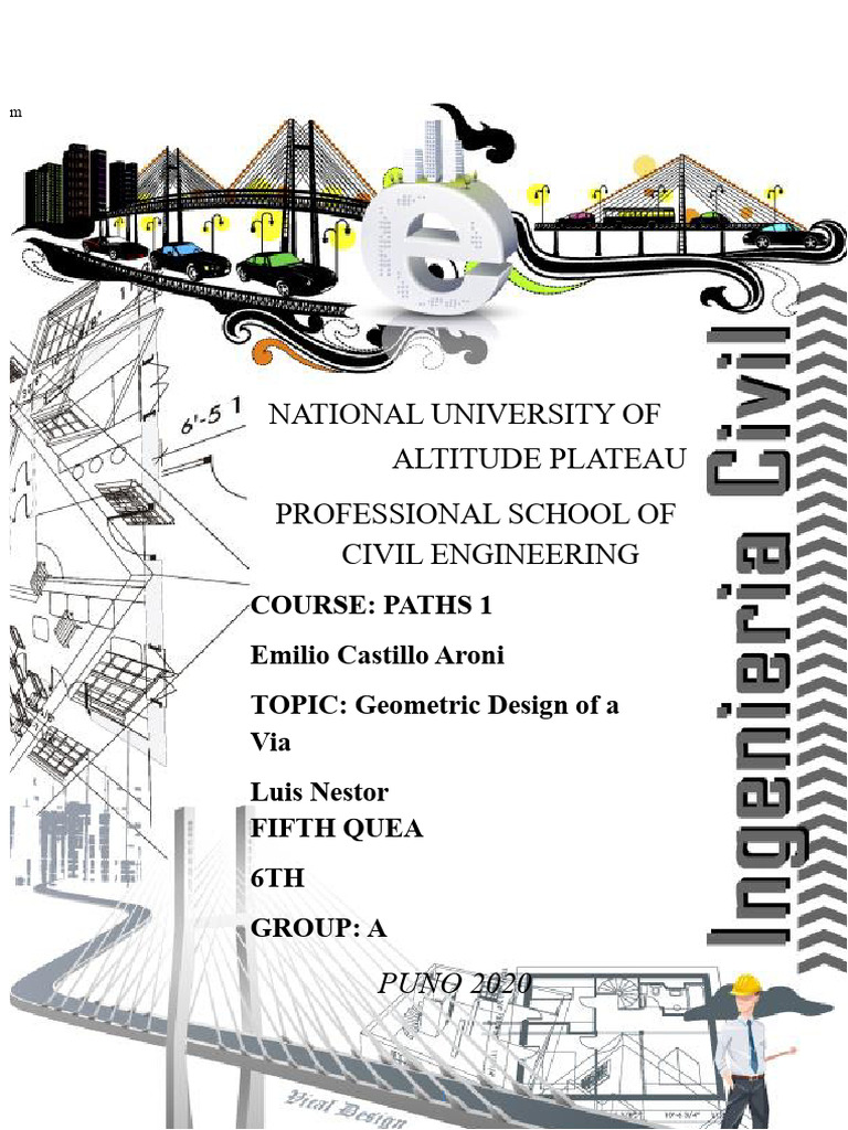 Geometric Road Design in Civil Engineering | PDF | Road | Road Surface