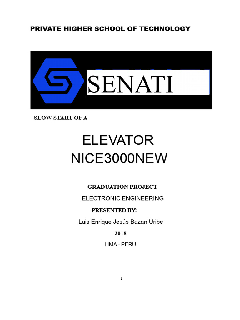 Elevator Slow Start Project Overview | PDF | Electric Current | Electricity