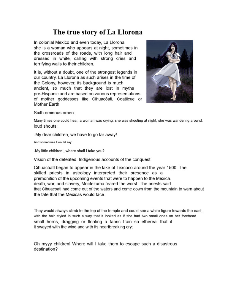 The True Story of La Llorona | PDF | Aztec
