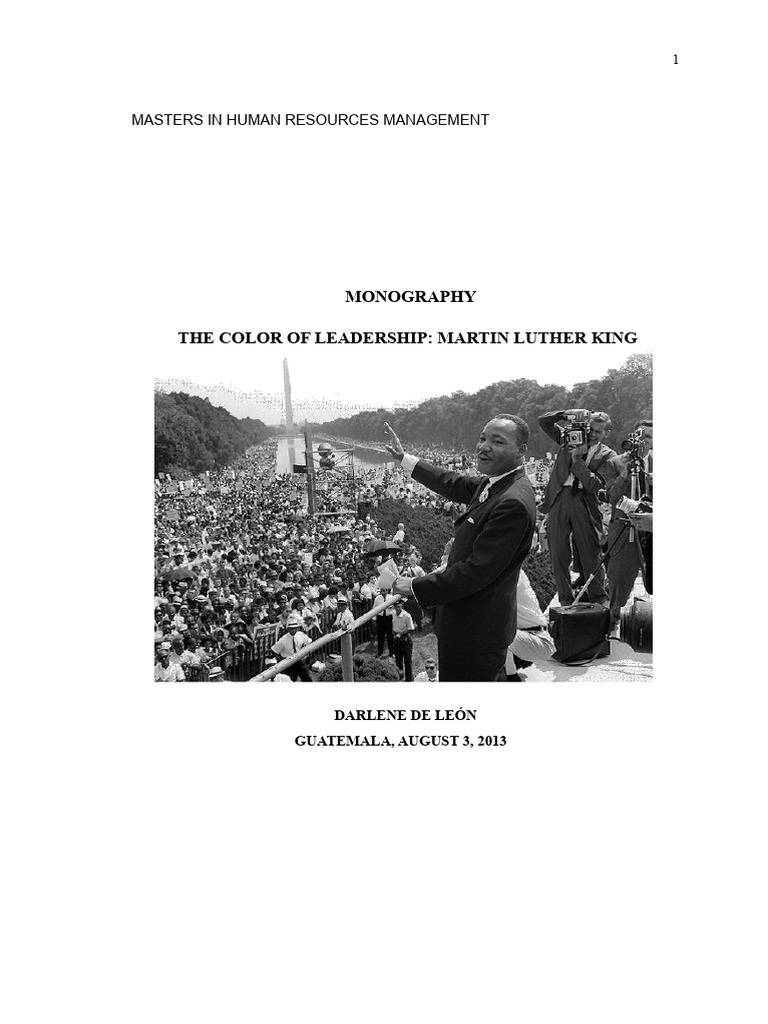 Leadership Lessons from Martin Luther King | PDF | Martin Luther King ...