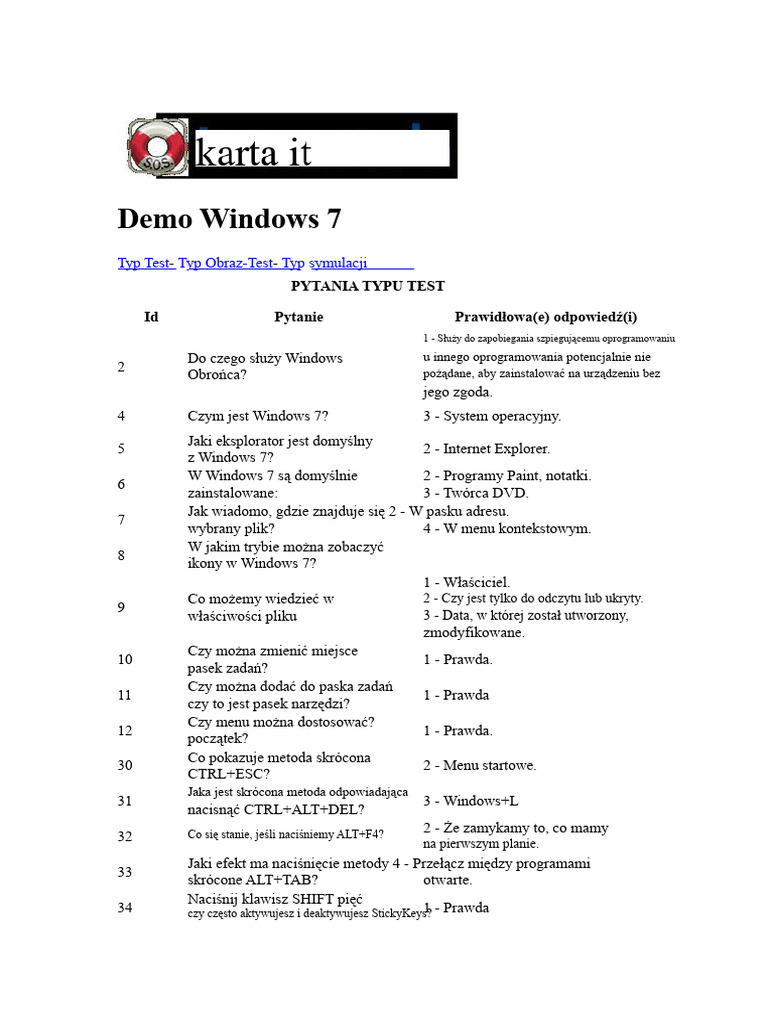 Demo Windows 7 | PDF