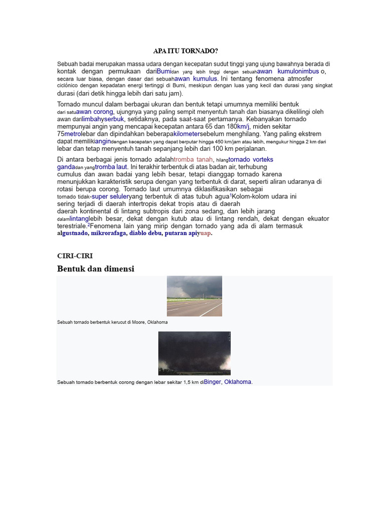 Apa Itu Tornado | PDF