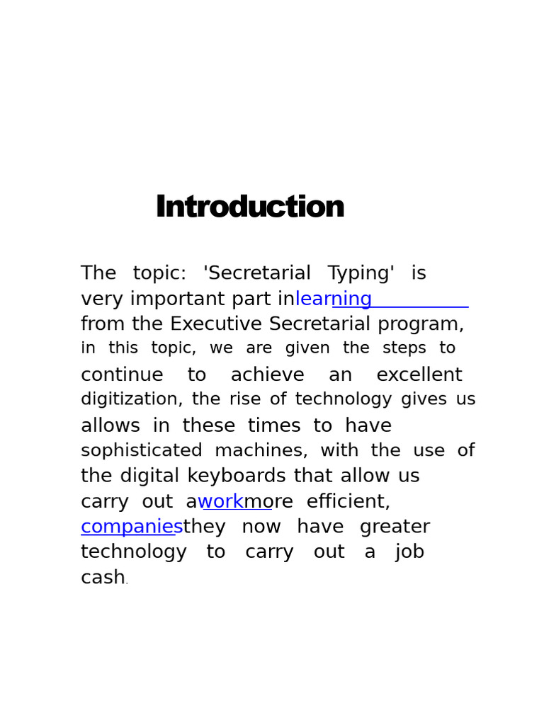 Advanced Secretarial Typing | PDF | Computer Keyboard | Human–Computer ...