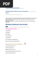Windows Media Player Keyboard Shortcuts | PDF | Operating System ...
