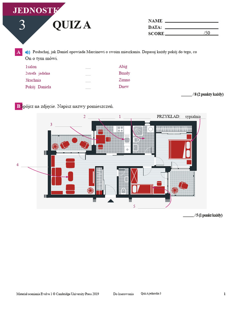 Evolve - L1 - Modul 3 Quiz - A | PDF