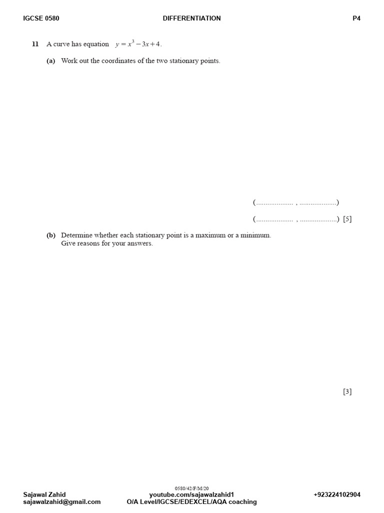 Differentiation | PDF | Equations | Mathematical Relations