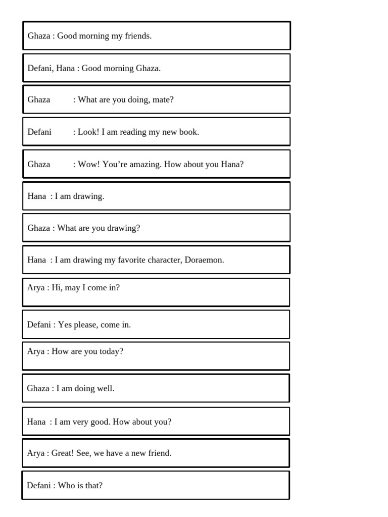 Dialog Mini Drama | PDF