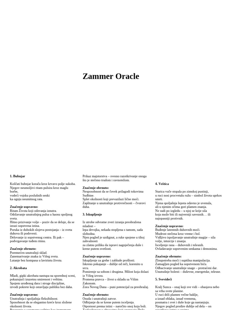 Zammer Oracle | PDF