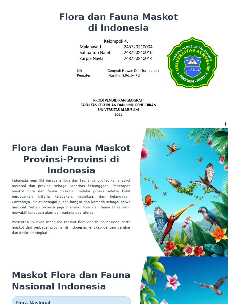 Flora Dan Fauna Maskot Di Indonesia | PDF
