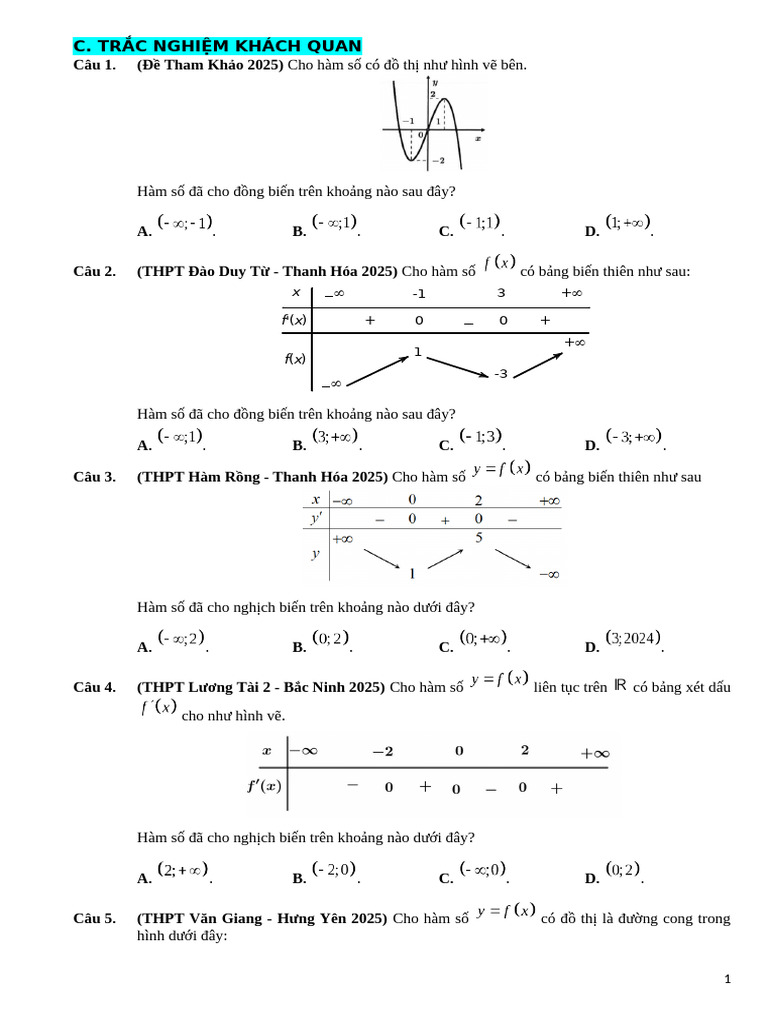 C. Trac Nghiem Khach Quan - CH | PDF