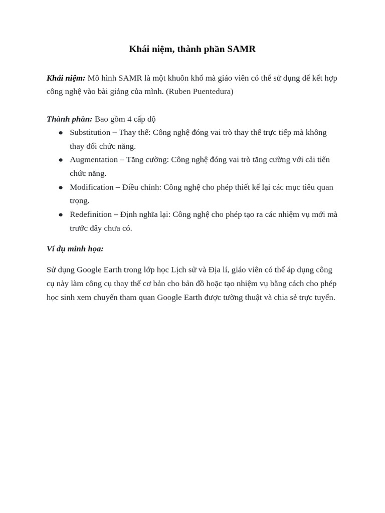 Mô Hình SAMR | PDF