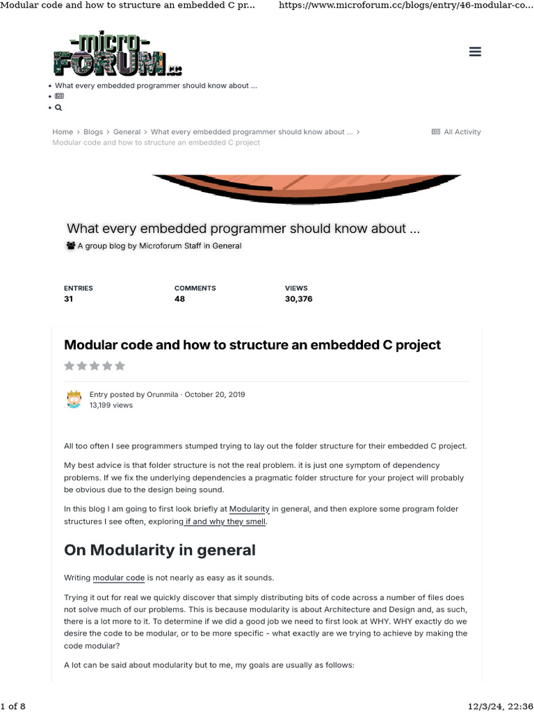 Modular Code and How to Structure an Embedded C Project - What Every ...