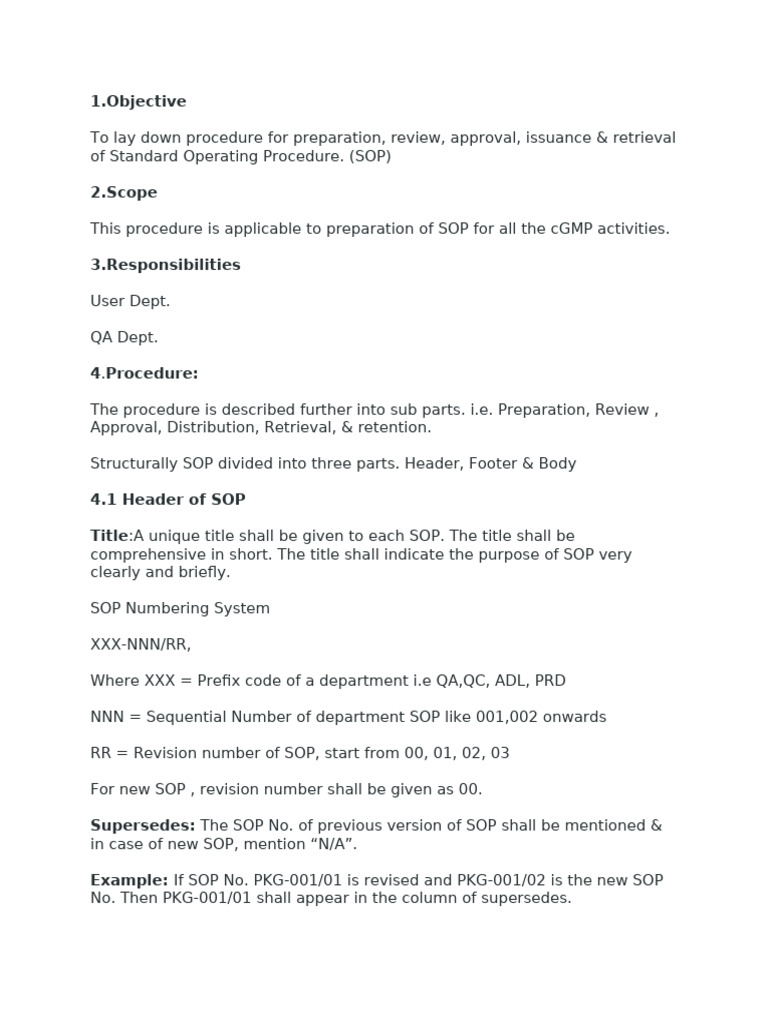SOP Model | PDF | Computing