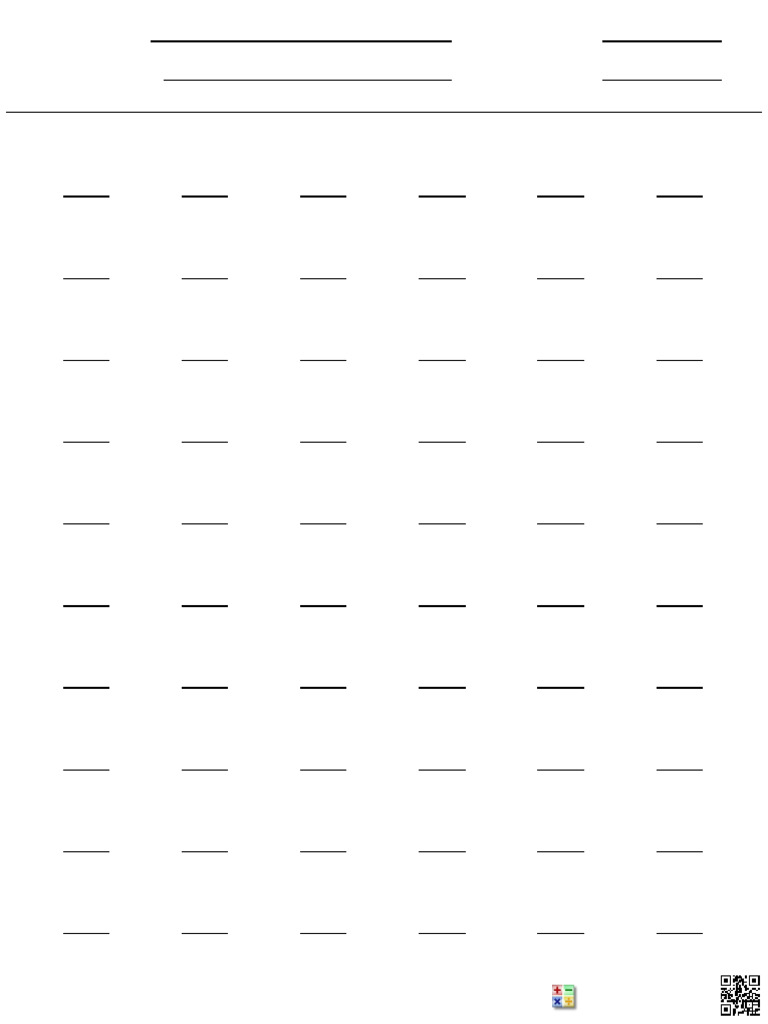 Multi Times Table Advanced | PDF