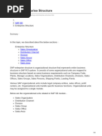 SD Organizational Structure Overview | PDF | Sales | Logistics