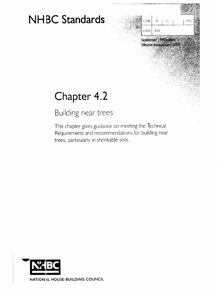 NHBC - Building Near Trees | PDF