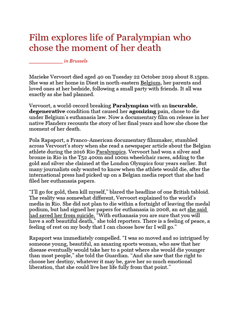 PRO Euthanasia Article 2025 | PDF | Medicine
