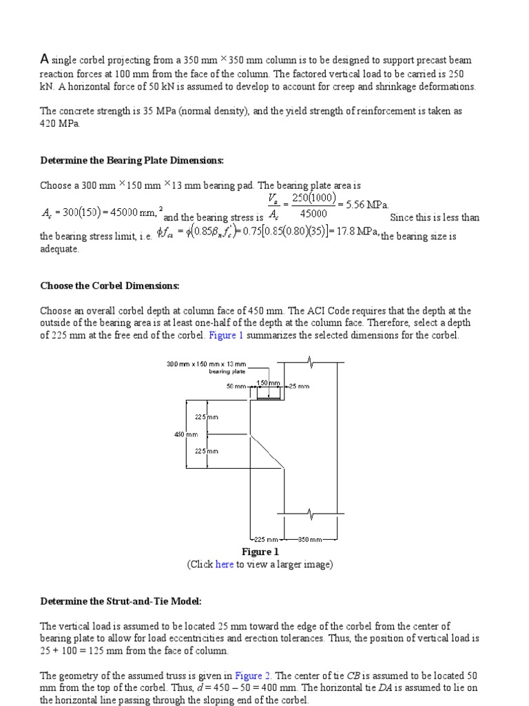 Strut and Tie - Corbel | PDF | Truss | Column