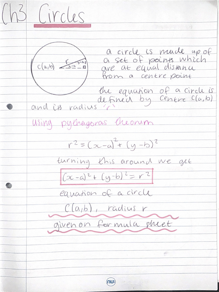 Ch3 - Circles | PDF