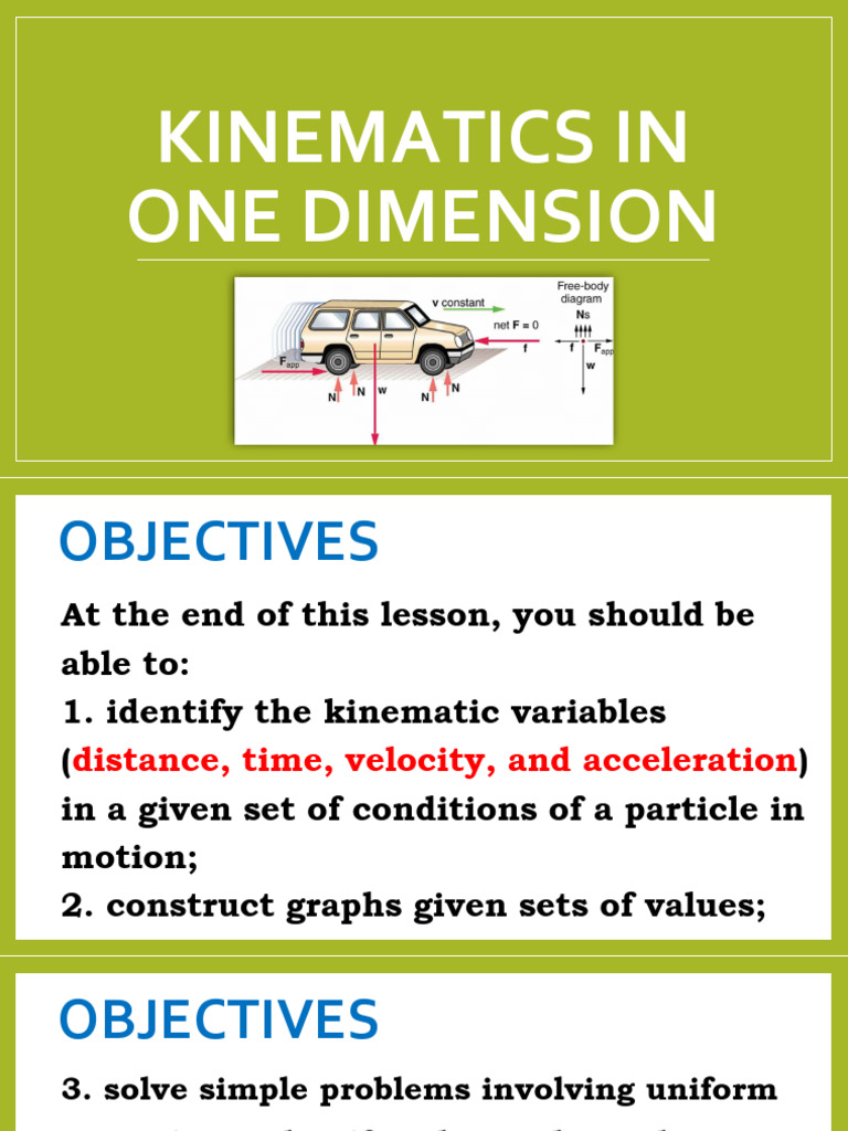 Lecture 12 Kinematics in One Dimension Free Falling Bodies | PDF ...