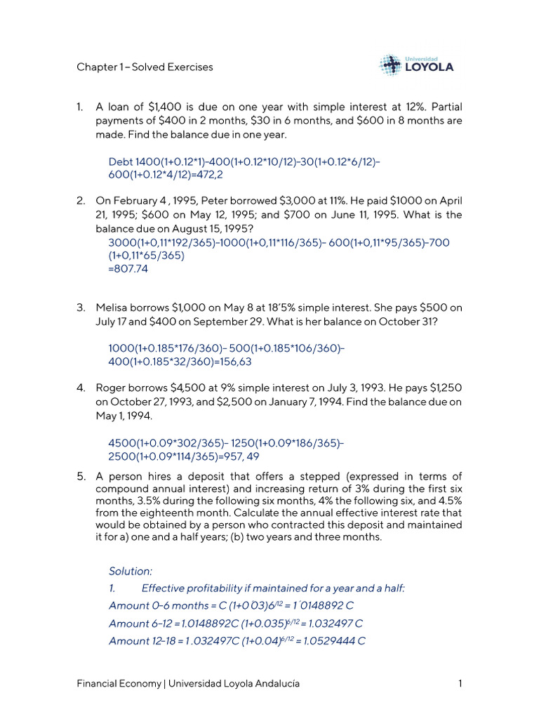 Chapter 1 - Solved Exercises | PDF