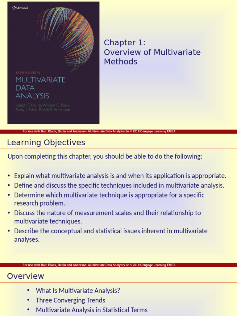 Overview of Multivariate Methods | PDF | Statistics | Regression Analysis