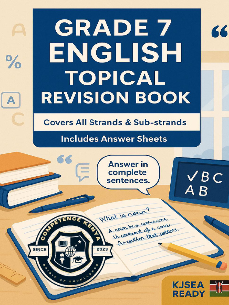 6899b92c0bf69 Grade 7 English Topical Revision Sample | PDF