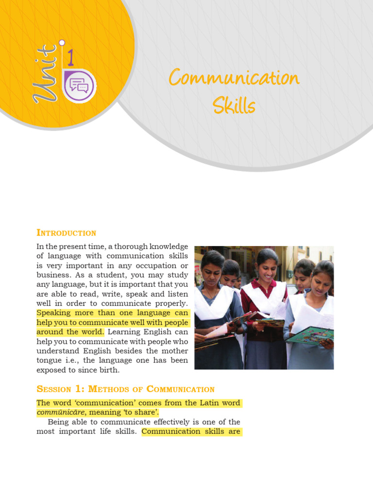 Class 10 AI Term 1 Syllabus | PDF | Nonverbal Communication | Communication