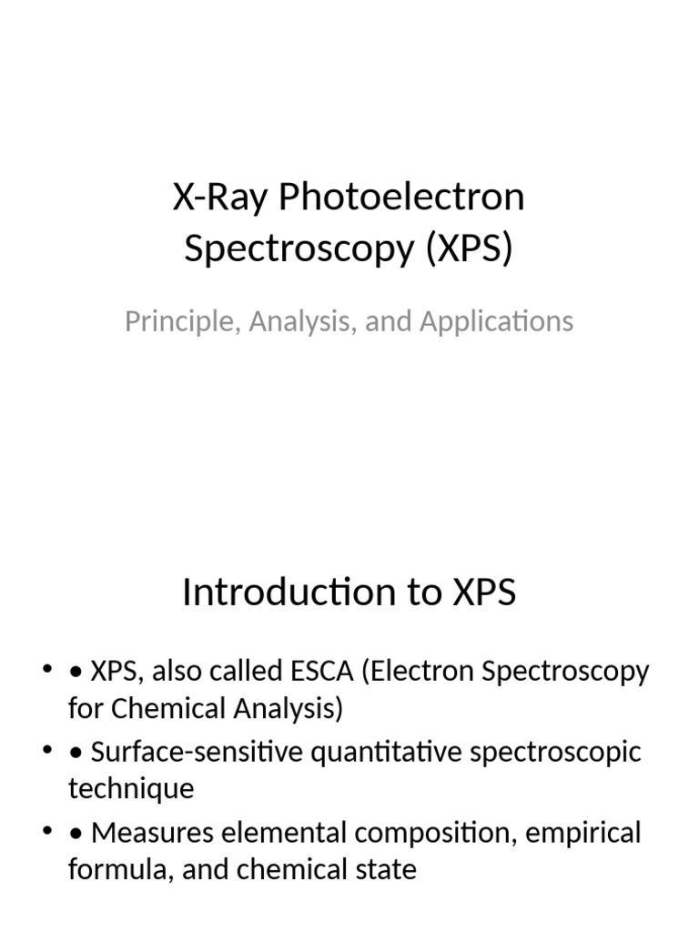 XPS Presentation | PDF