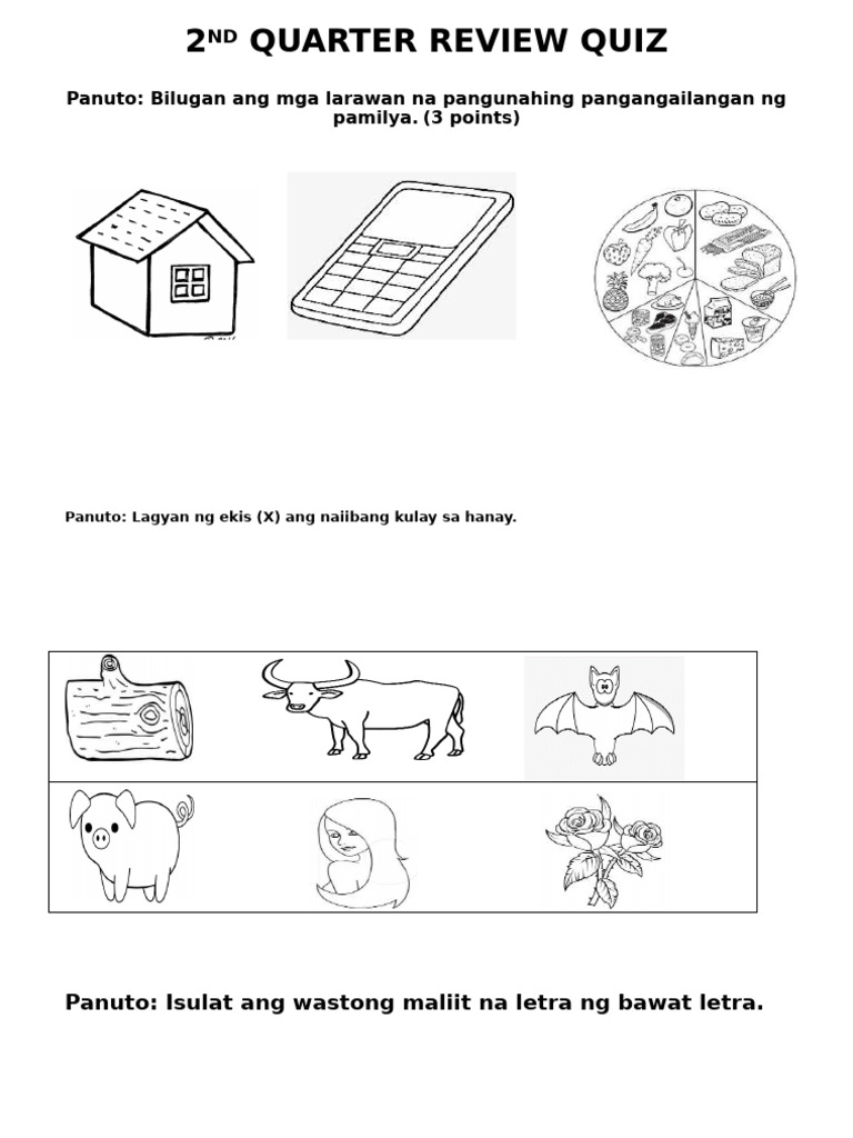 2nd Quarter Review Quiz | PDF