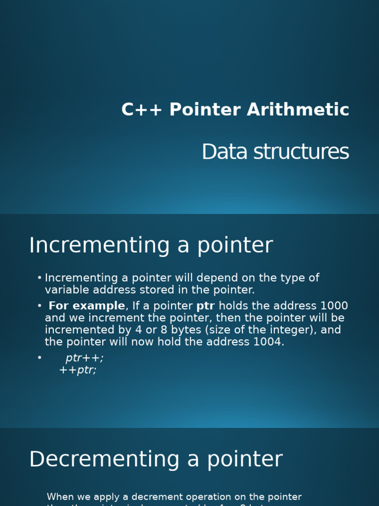 Pointer Arithemetic | PDF