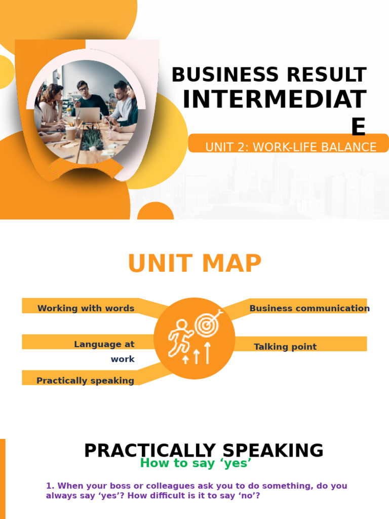 UNIT 2B - Inter - Work-Life Balance | PDF