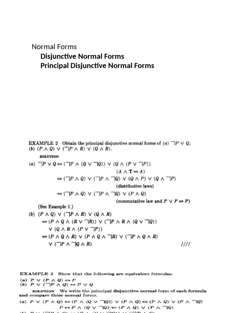Understanding Normal Forms and Inference | PDF | First Order Logic | Logic