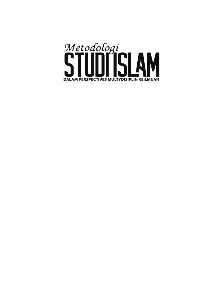 Metodologi Study Islam - Final | PDF