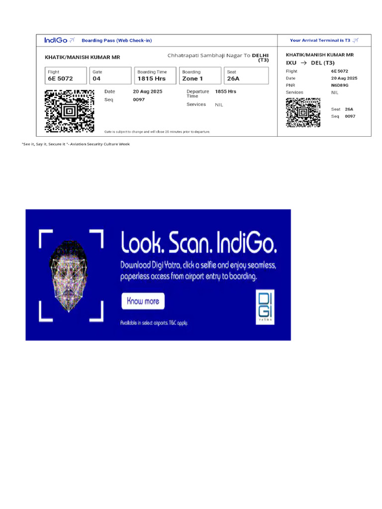Boarding Pass | PDF