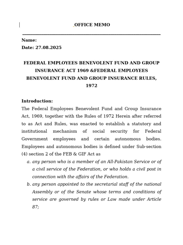 FEB & GIF Marriage Grant Overview | PDF | Board Of Directors | Insurance