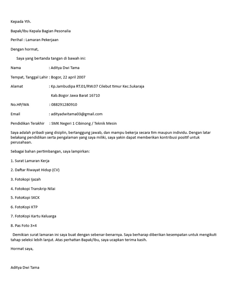 Aditya Dwi Tama Surat L - 20250714 - 080908 - 0000 | PDF