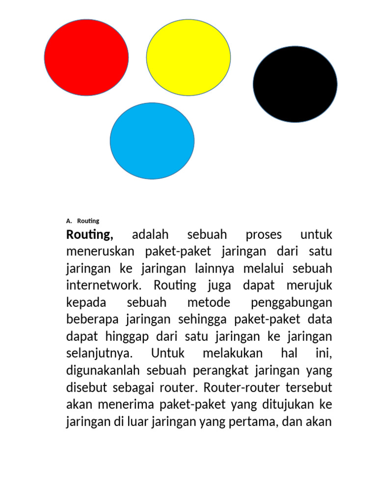 Proses Routing dalam Jaringan | PDF