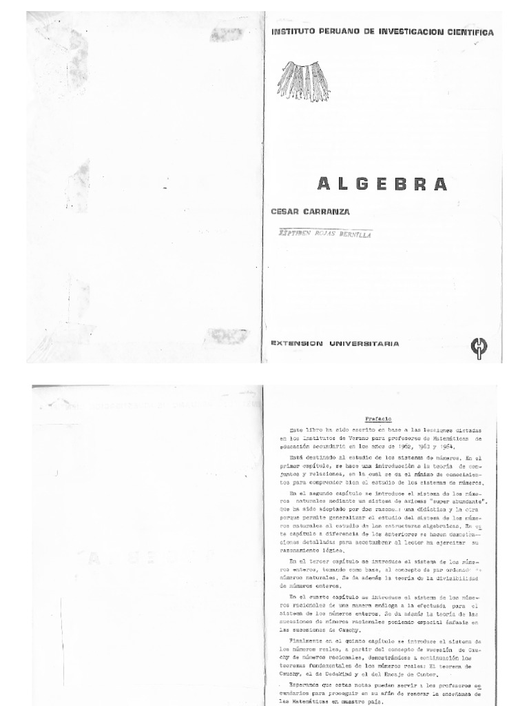 Cesar Carranza Algebra 1 | PDF