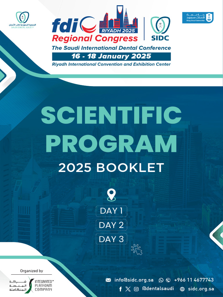Conference Program 31.dec .24 With IAPD | PDF | Prosthodontics | Dental ...