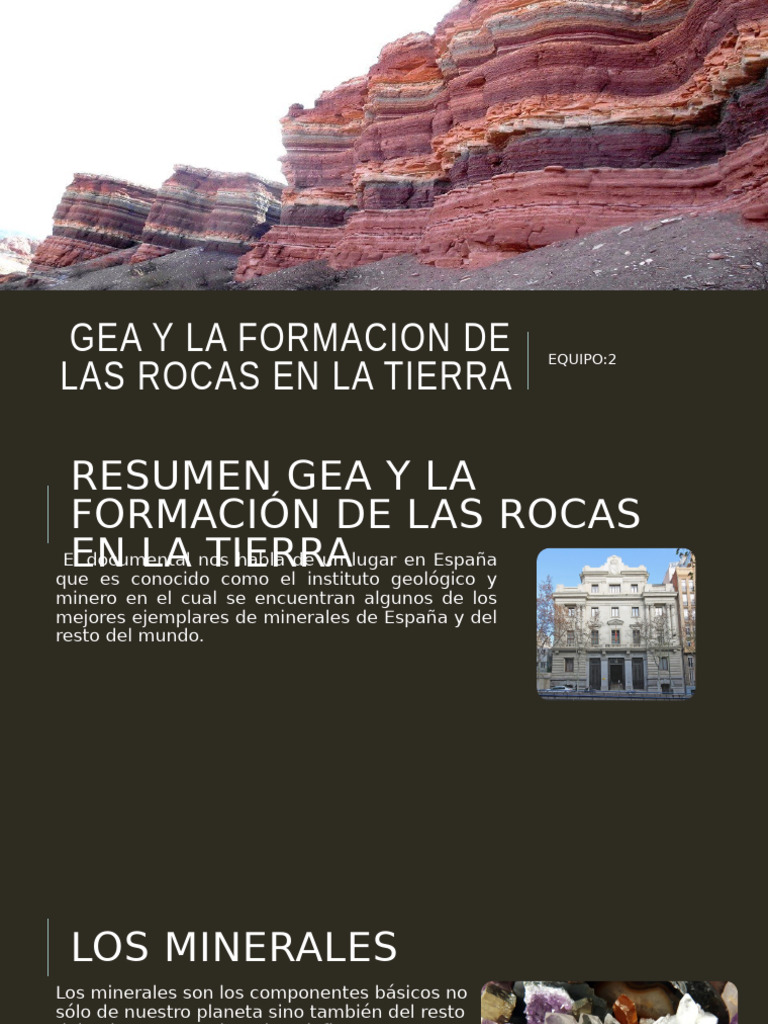 Gea y la Formación de Rocas Sedimentarias | PDF | Roca (geología ...