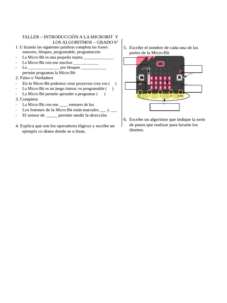 Taller Intro Microbit | PDF