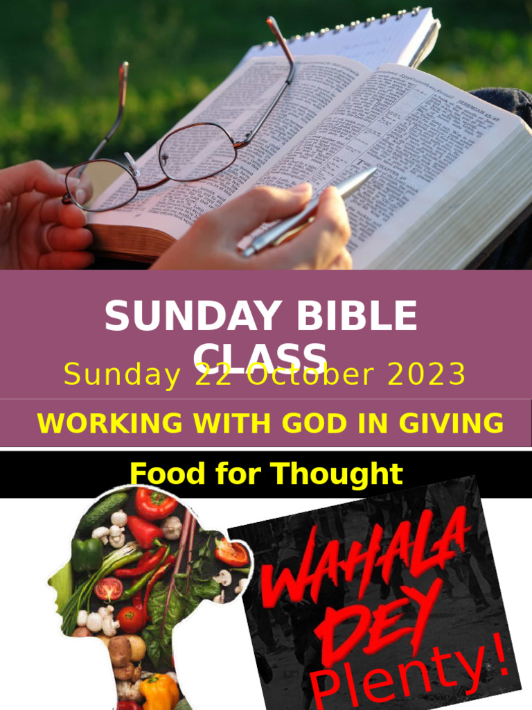 Working with God in Giving: Insights | PDF | Religious Belief And ...