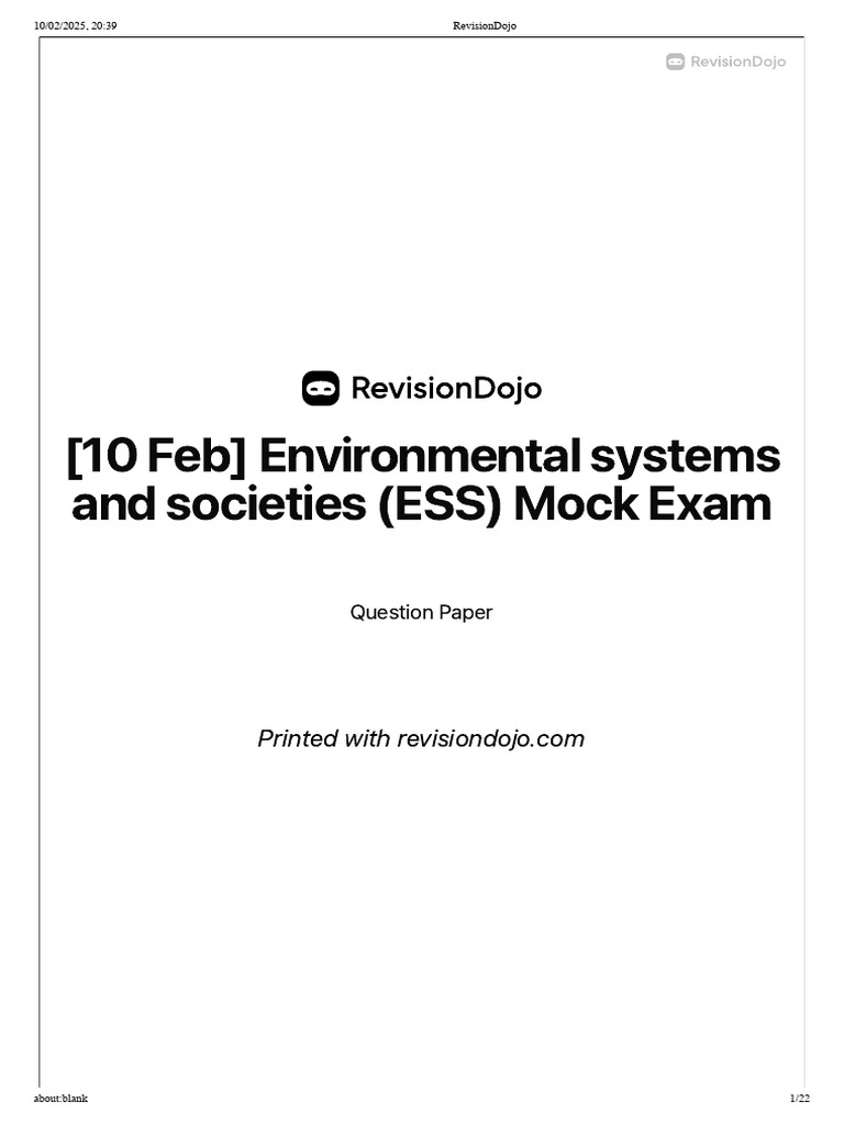 ESS Paper 2 Answers | PDF | Soil | Greenhouse Gas