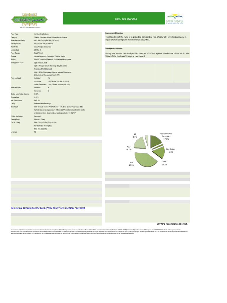 Alhamra Cash Management Optimizer | PDF | Islamic Banking And Finance ...