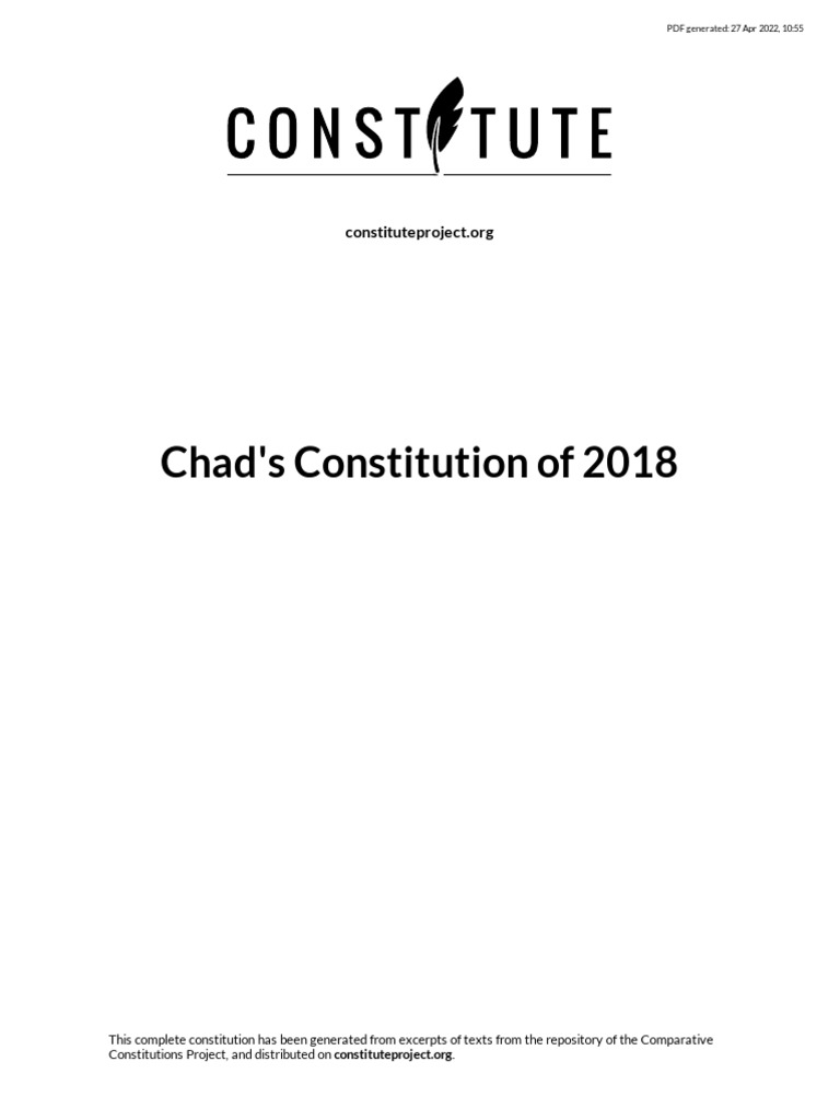 Chad 2018-En | PDF | Chad | Human Rights